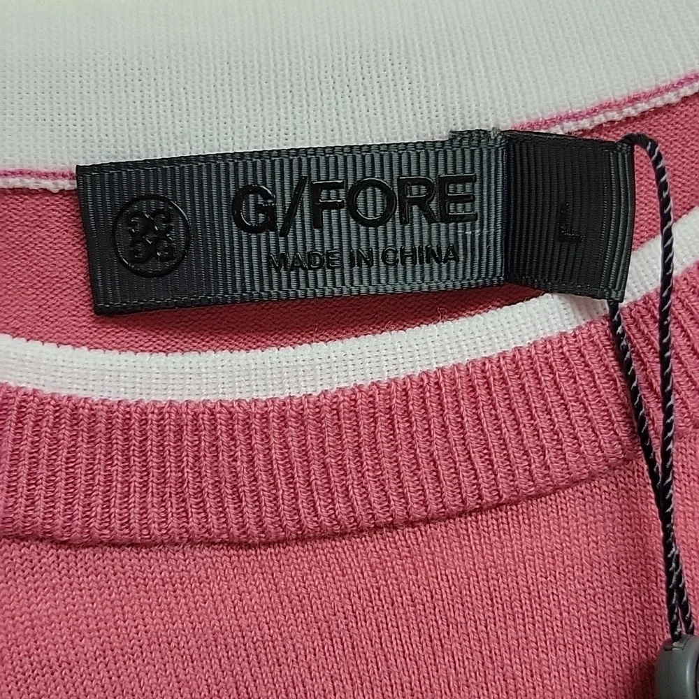 G/FORE | Sweaters | Gfore Long Sleeve Crew Neck Pink Sweater Mens Large ...